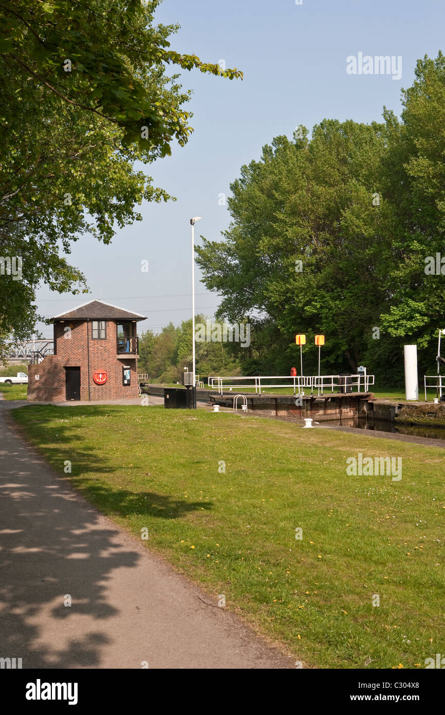 Bulholme Lock on the Aire and Calder Navigation Stock Photo - Alamy
