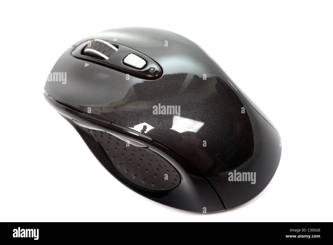 Black mobile computer mouse device with wireless connection technolofy ...