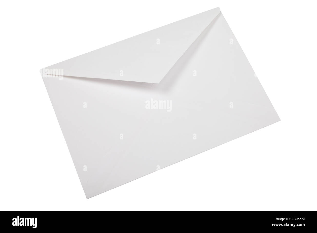 Unused white envelope isolated on white background Stock Photo - Alamy