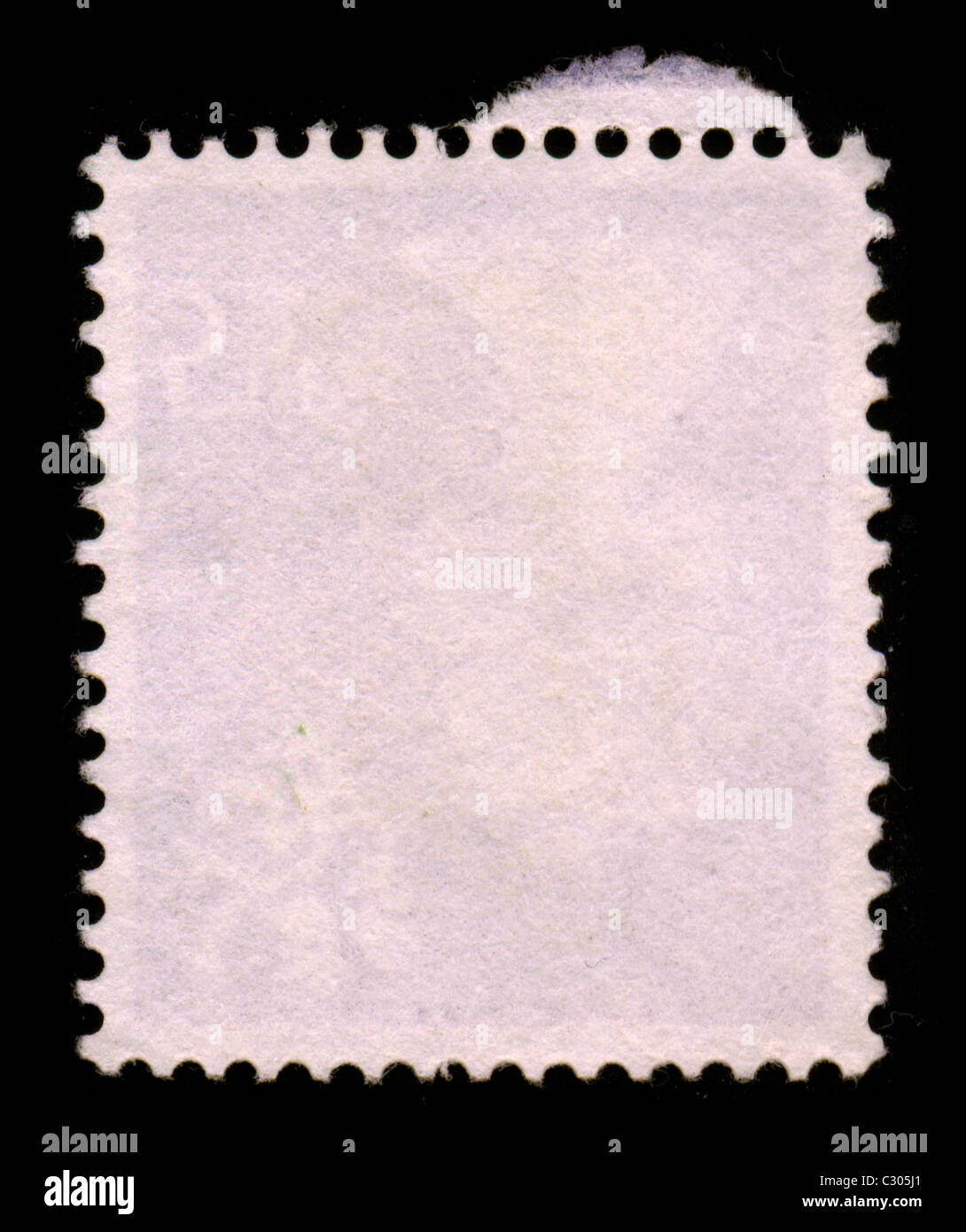 The reverse side of a postage stamp Stock Photo - Alamy