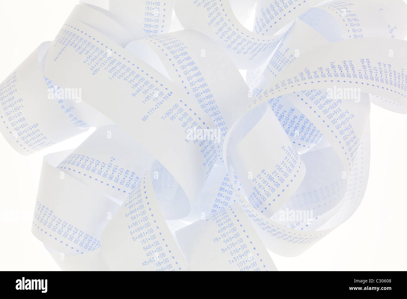 Paper slip with numbers Stock Photo - Alamy