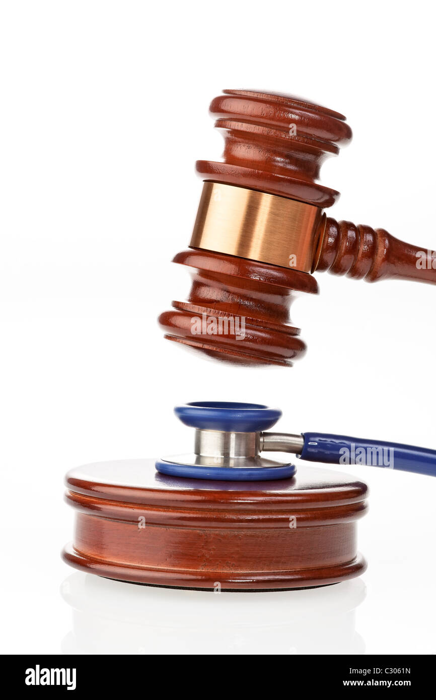 Gavel and stethoscope hi-res stock photography and images - Alamy