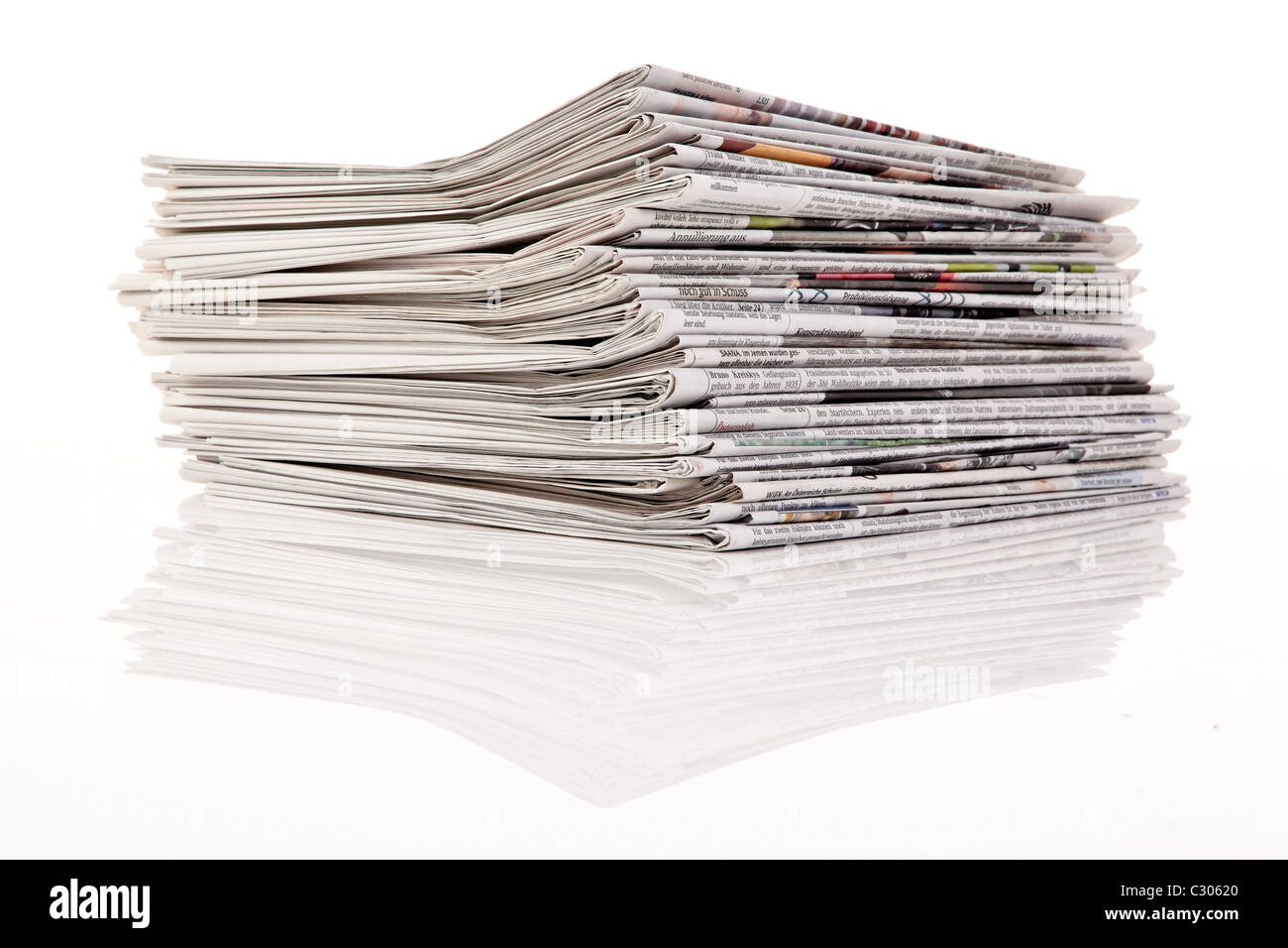 piles of newspaper Stock Photo - Alamy