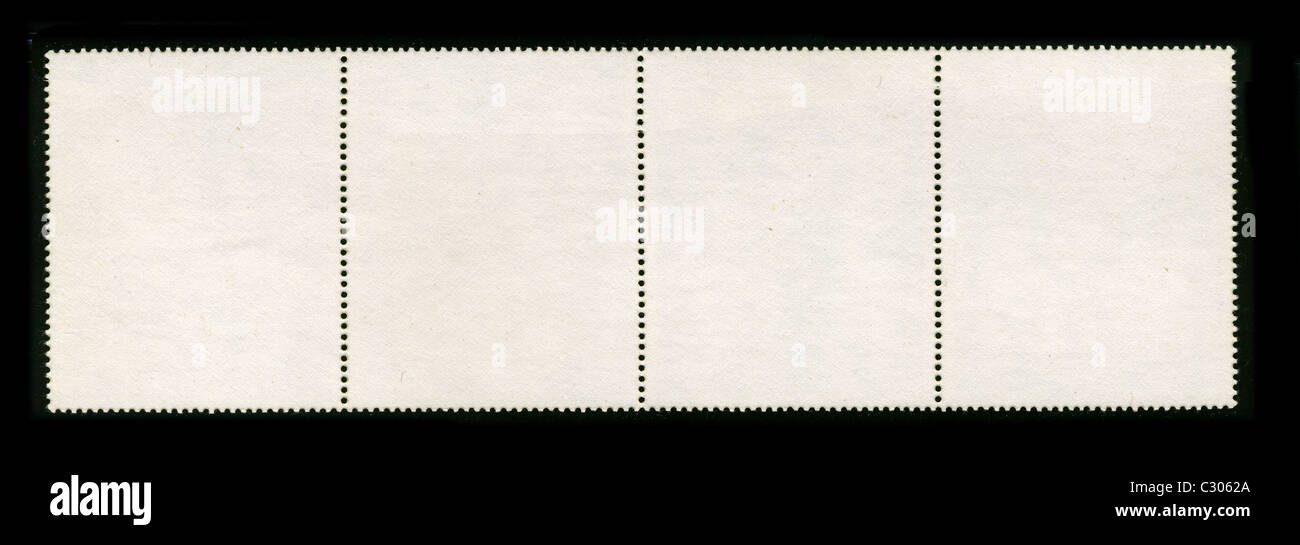 The reverse side of a postage stamp Stock Photo - Alamy