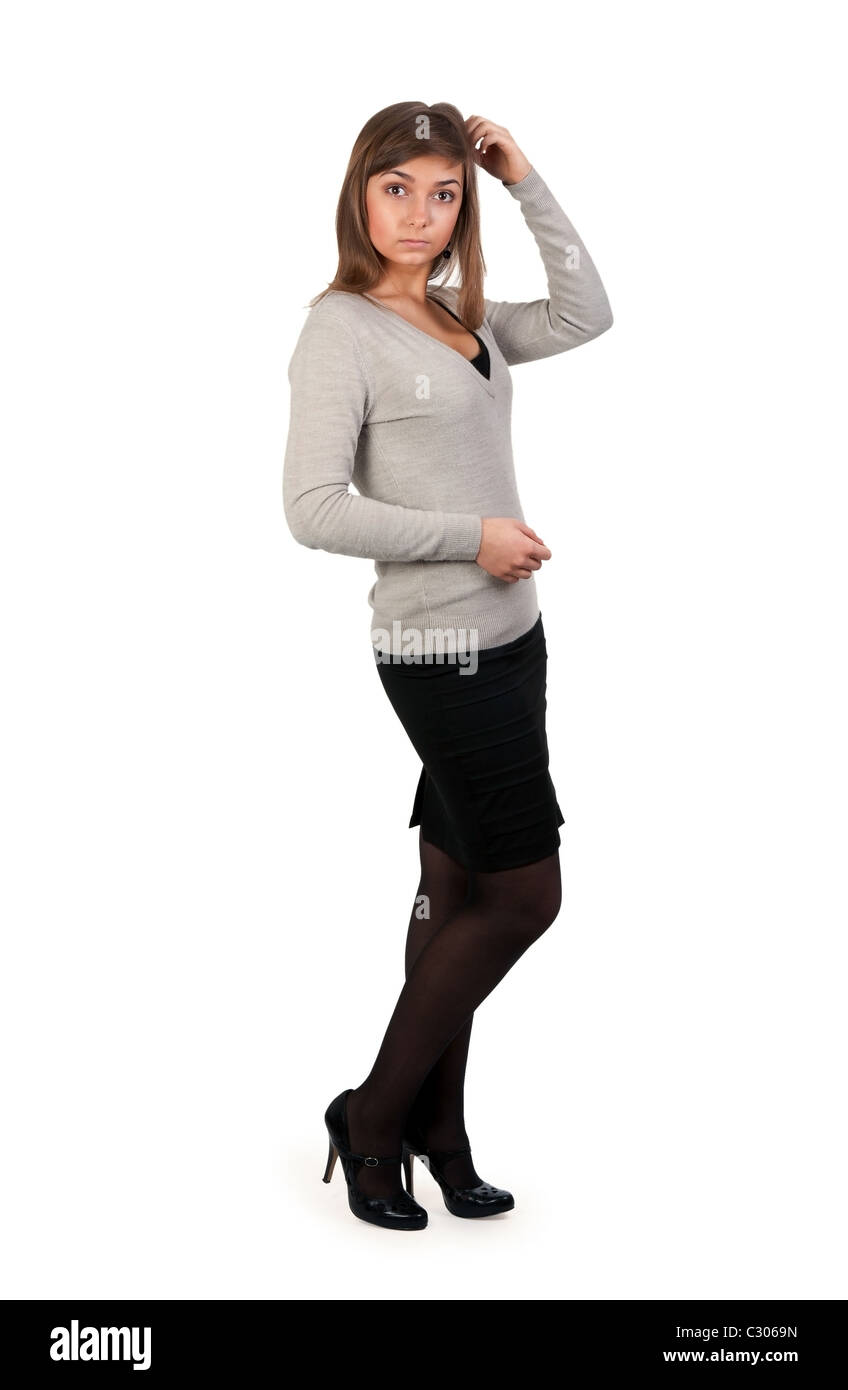 Lady stands hi-res stock photography and images - Alamy