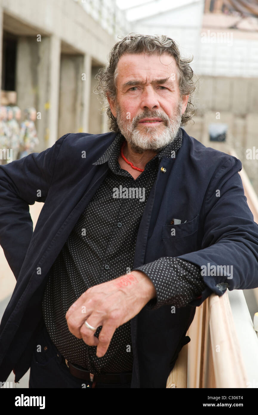 Osi Rhys Osmond art critic and lecturer at exhibition in former ...