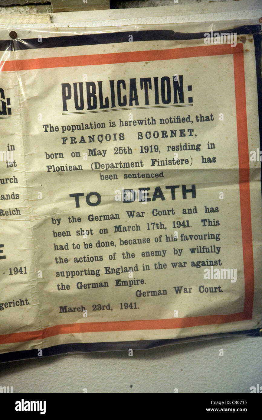 German Underground Military hospital Guernsey Channel islands - notice ...