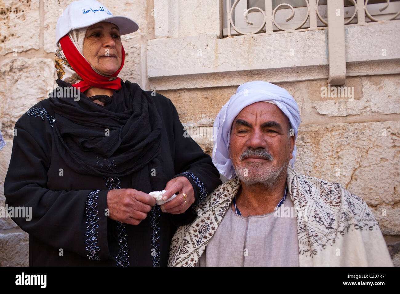 Egyptian pilgrims wait to enter the Church of The Holy Sepulchre on ...