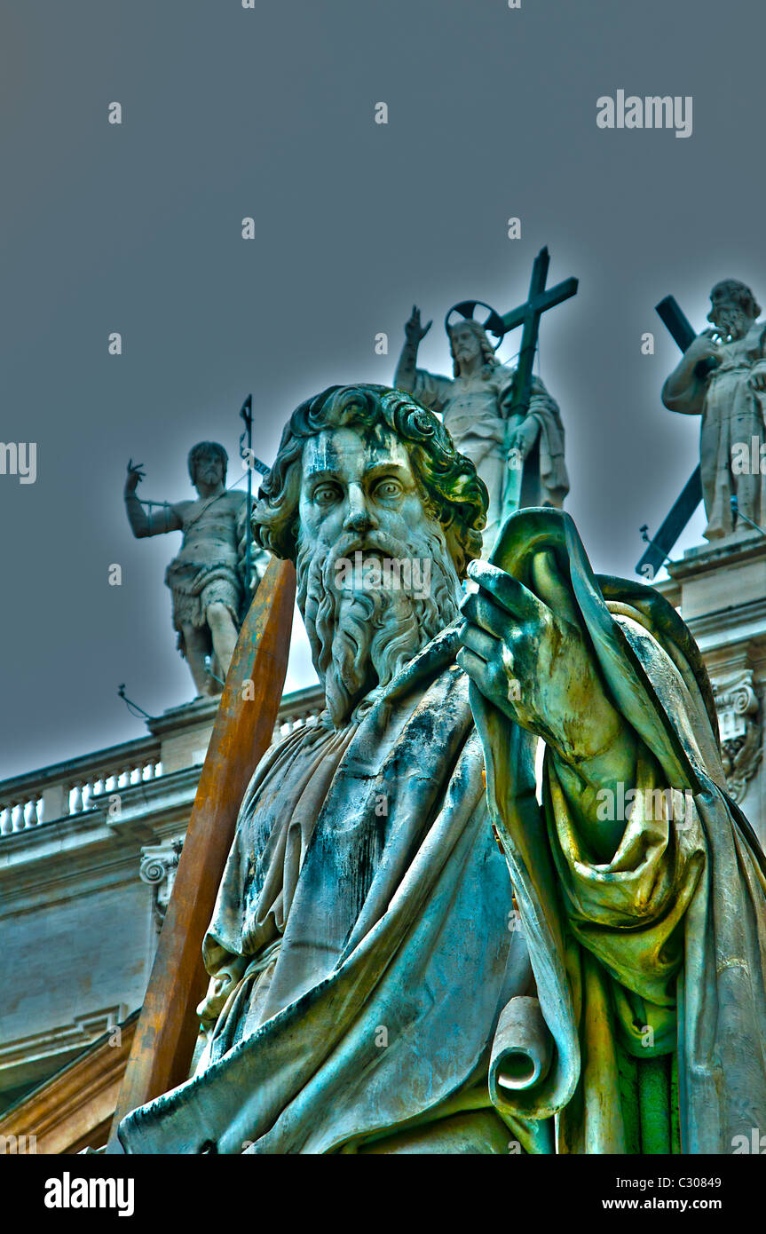 Statue of St Paul at The Vatican Stock Photo - Alamy