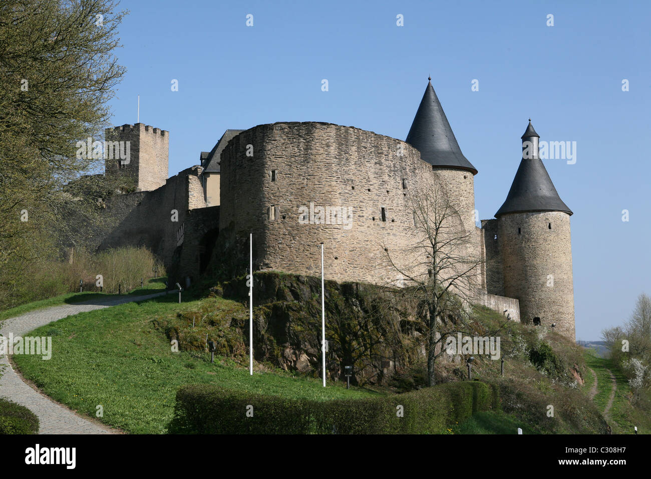 Bourscheid castle Luxembourg Stock Photo - Alamy