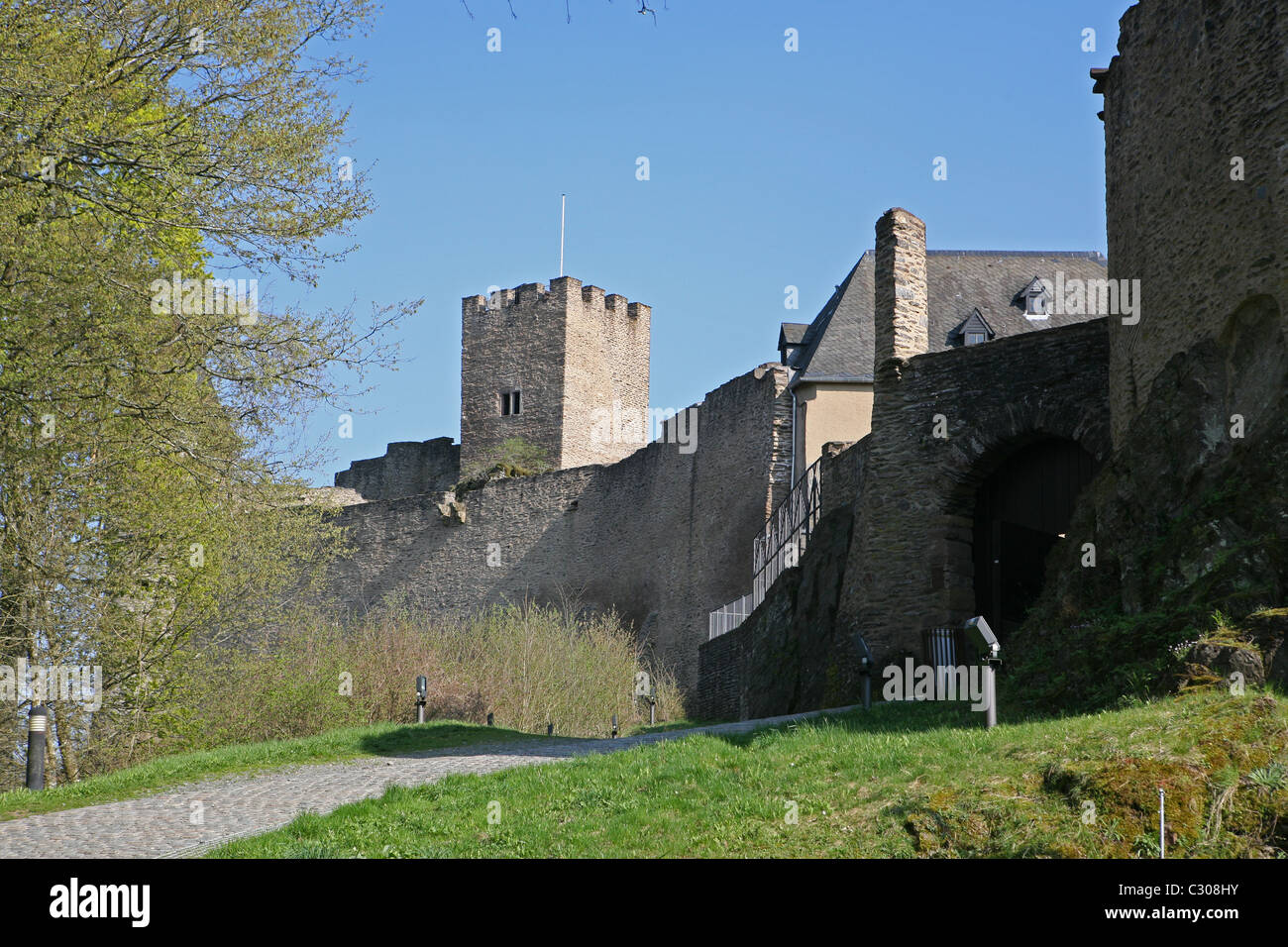 Bourscheid castle Luxembourg Stock Photo - Alamy