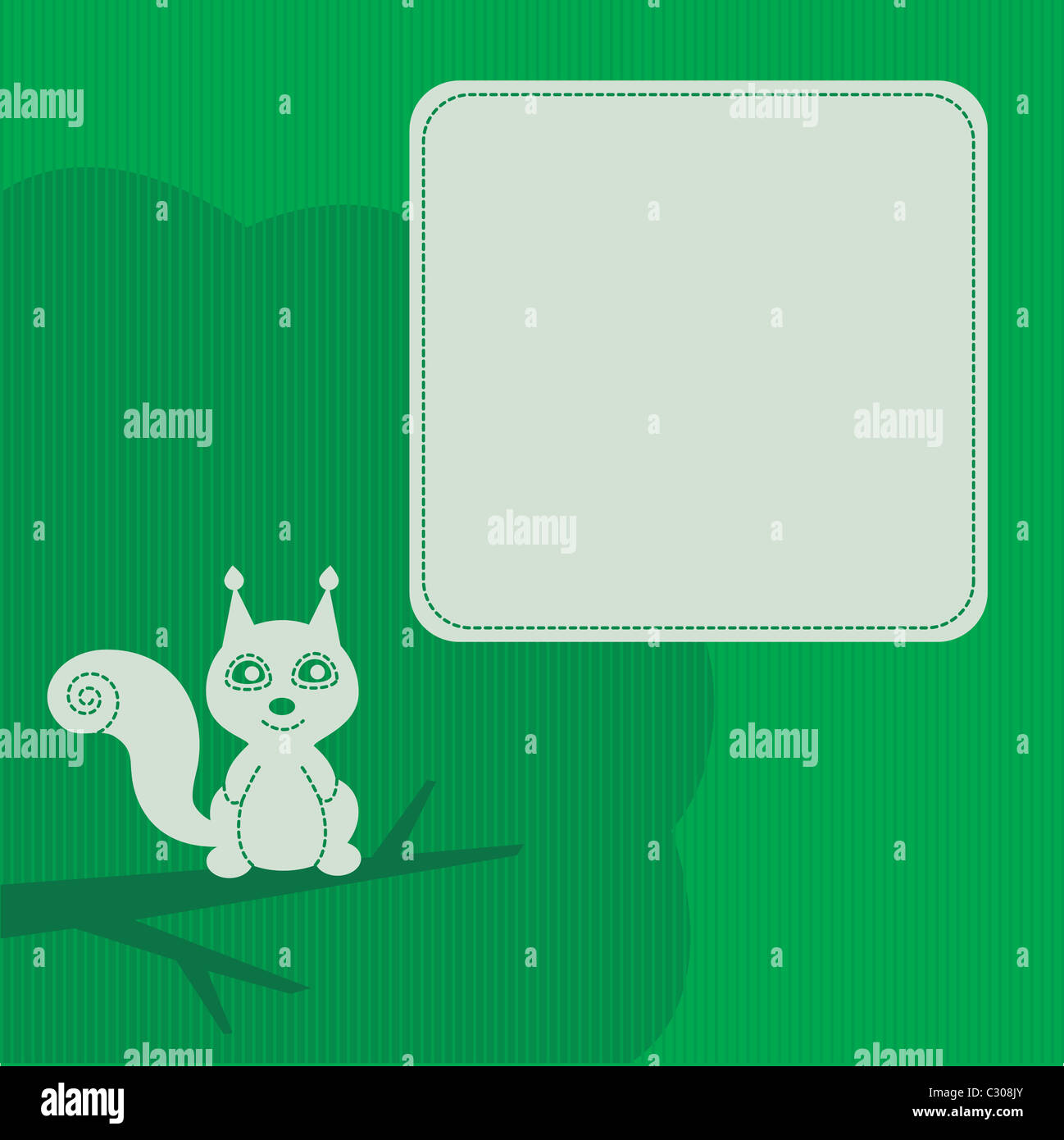 frame with stylish smiling squirrel Stock Photo - Alamy