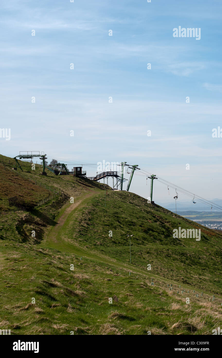 Edinburgh artificial ski slope on a Pentland hill Stock Photo - Alamy Edinburgh artificial ski slope on a Pentland hill Stock Photo - Alamy