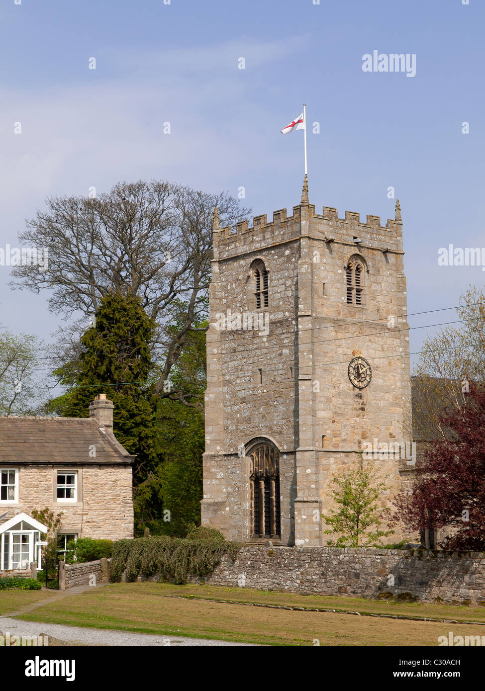 The historic church of St Romald in the conservation area village of ...
