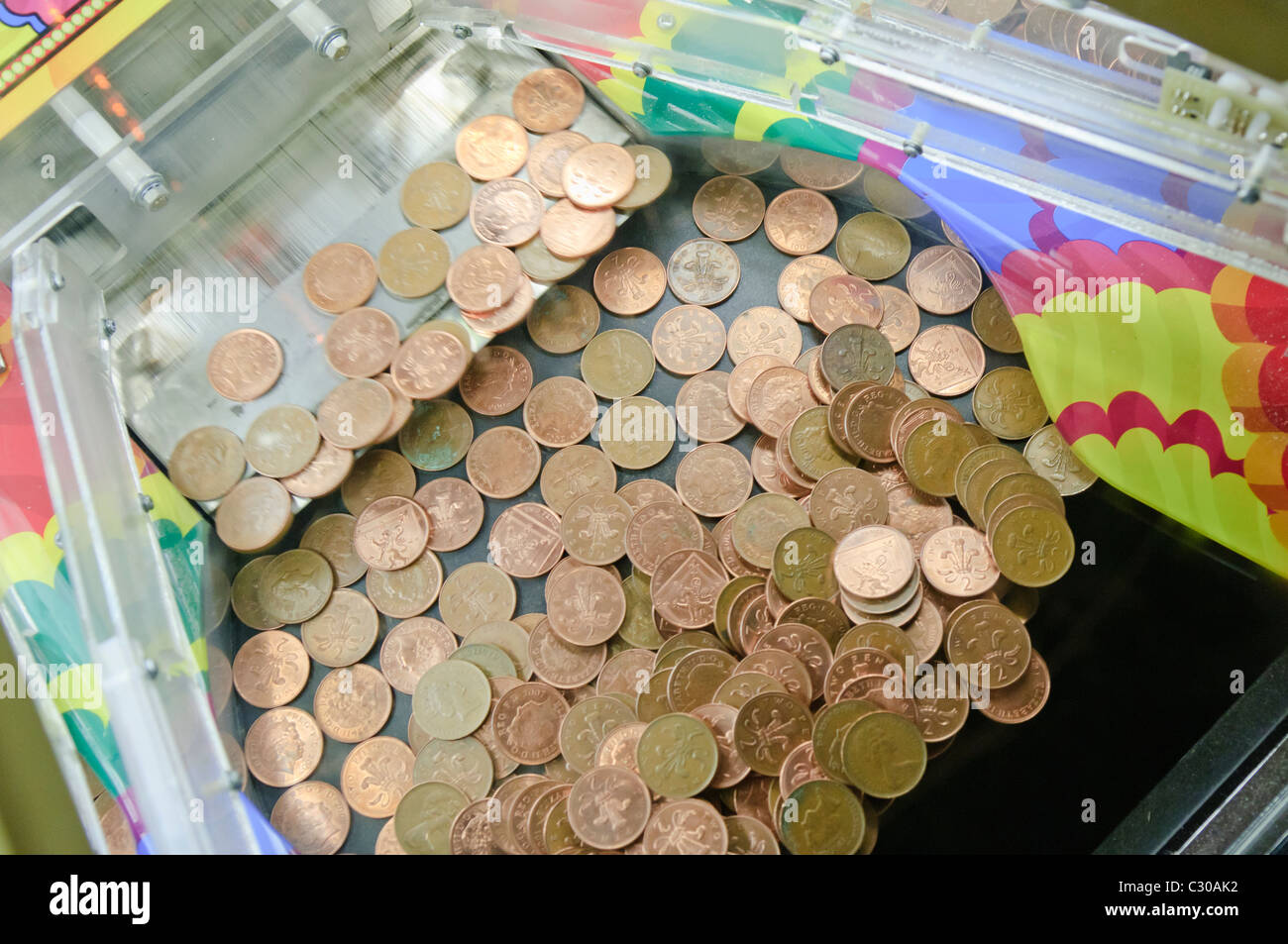 2p nudge machine Stock Photo - Alamy