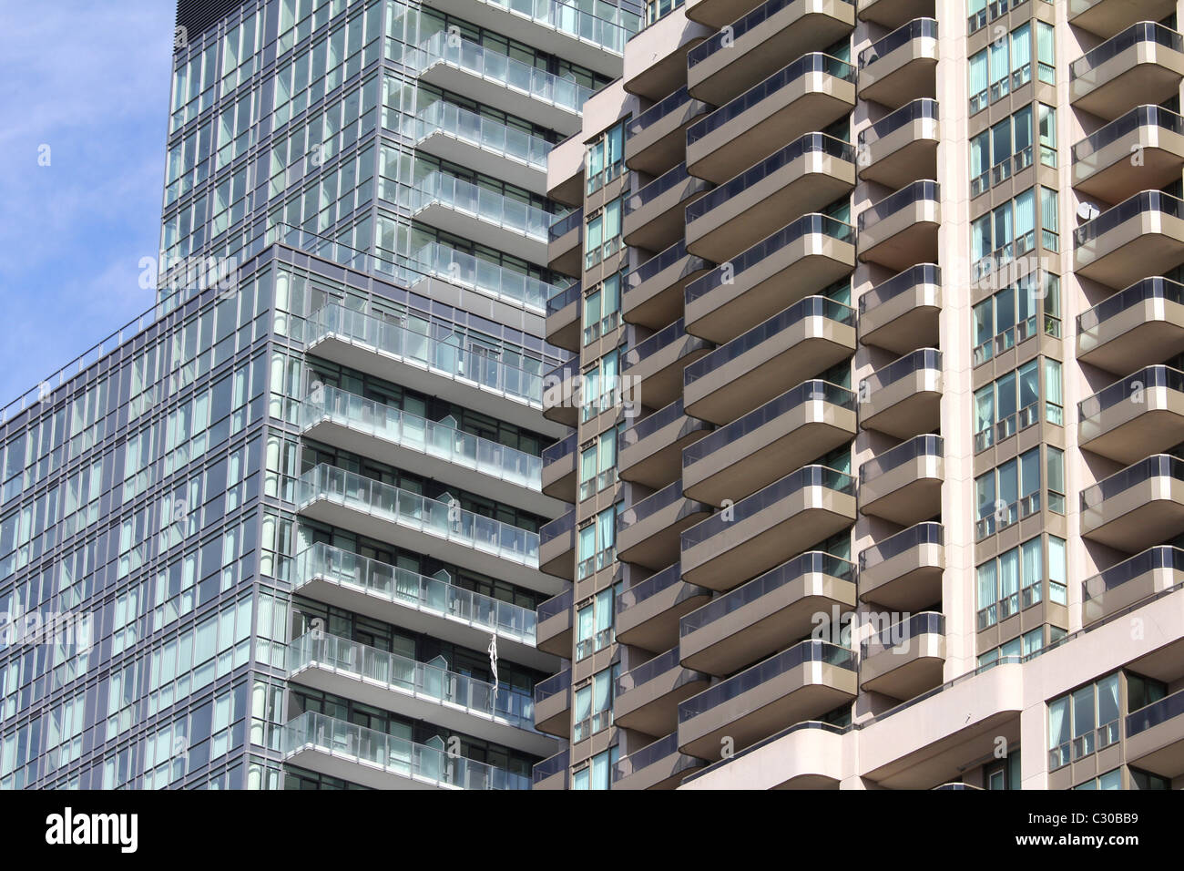 Apartment building balconies hi-res stock photography and images - Alamy