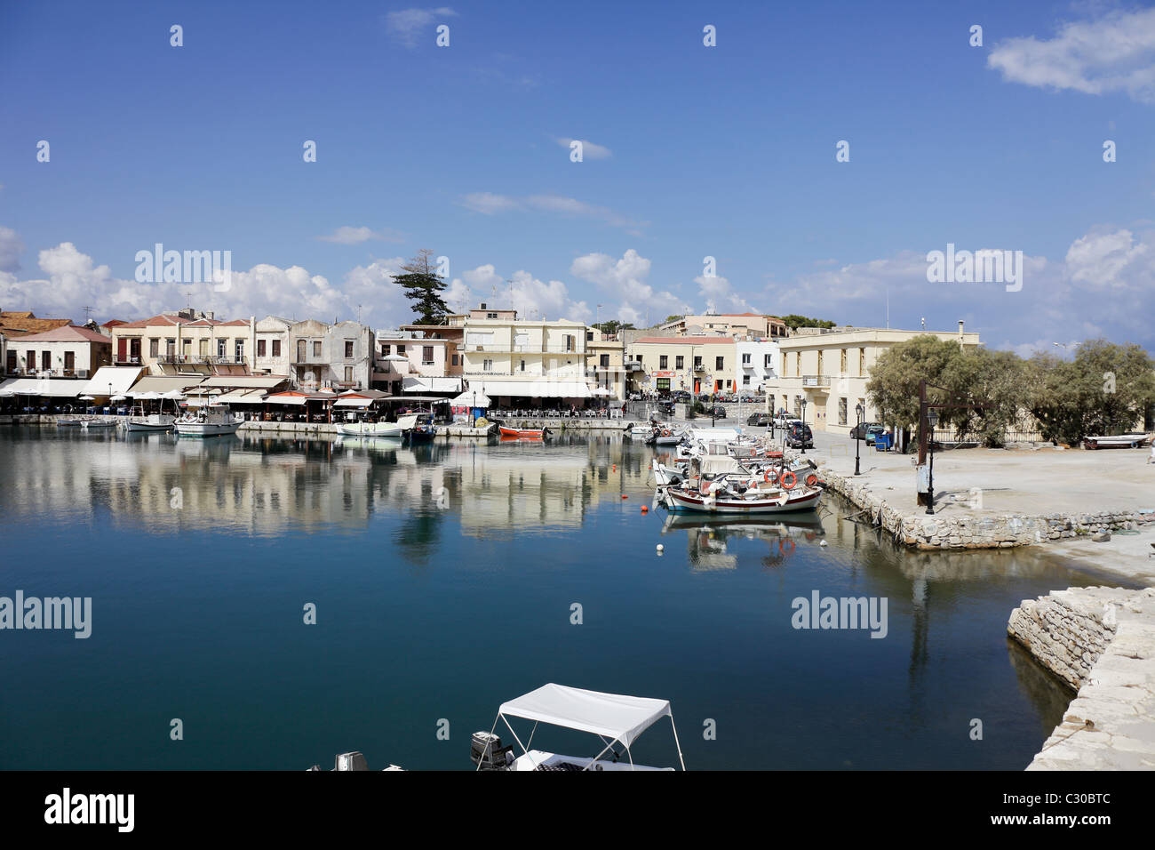 Venetian Harbour at Rethymnon, Crete Stock Photo - Alamy