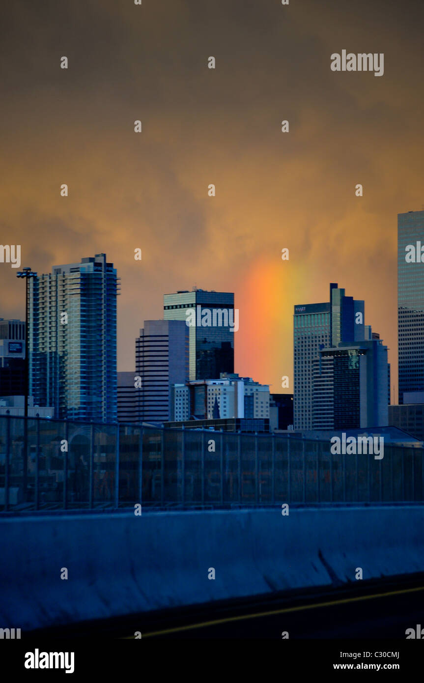 Denver Colorado skyline with modern sky Stock Photo - Alamy