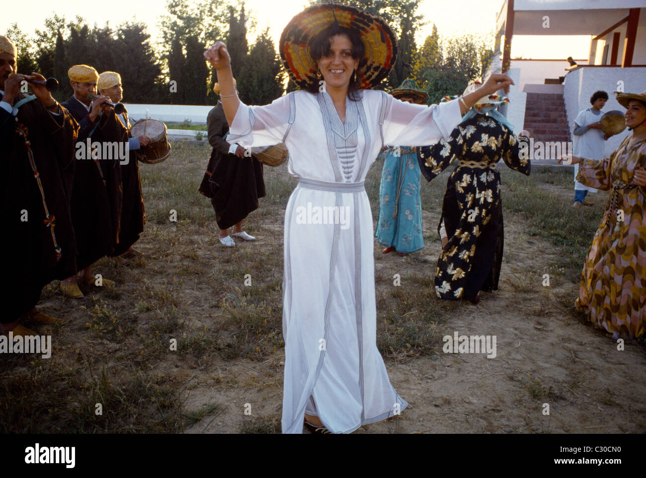 Morocco Dancers & Musicians "Fantasia Stock Photo - Alamy