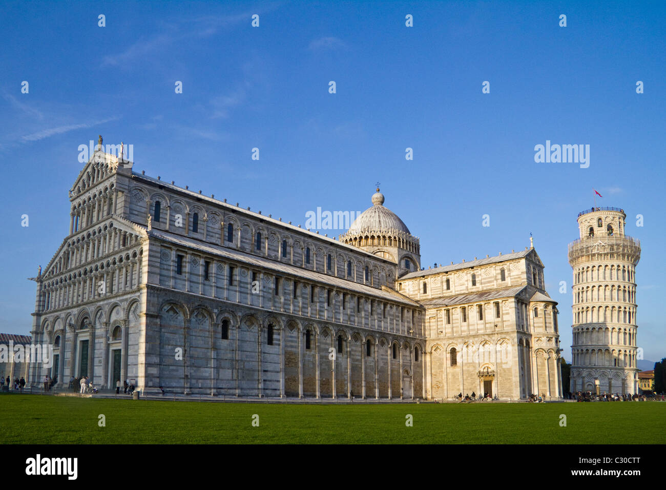 The Cathedral and the leaning Tower of Pisa Tuscany Italy Stock Photo ...