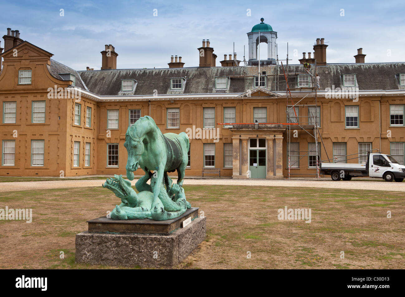 Renovation work at Stratfield Saye House, Hampshire, United Kingdom ...