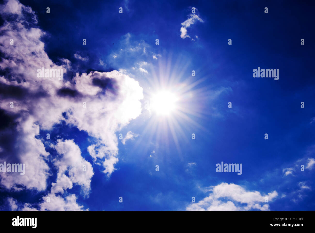 A nice blue sky for background Stock Photo - Alamy