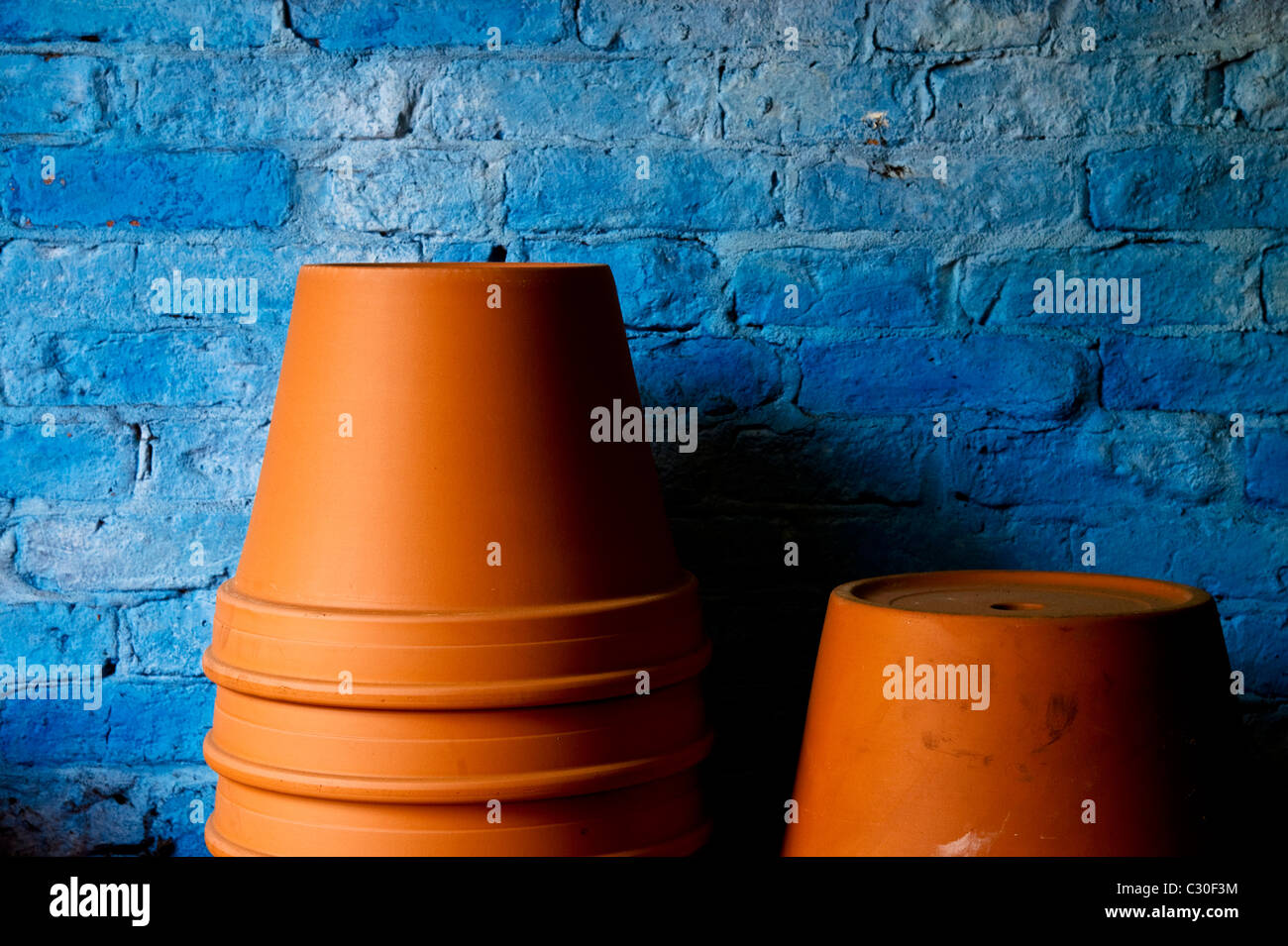 Blue Plant Pots High Resolution Stock Photography and Images - Alamy