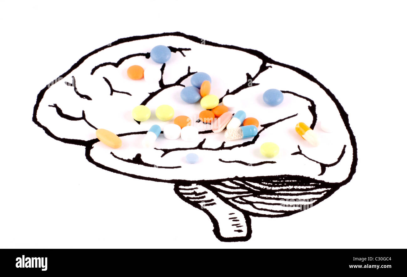 Drug addiction brain Cut Out Stock Images & Pictures - Alamy