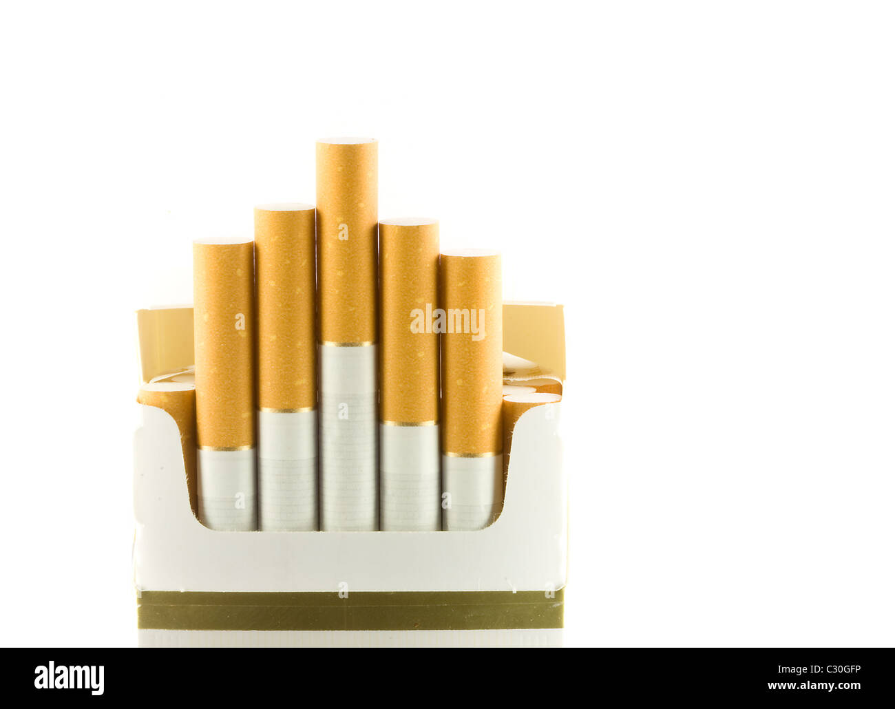 Pack of cigarettes studio isolated on white background Stock Photo - Alamy