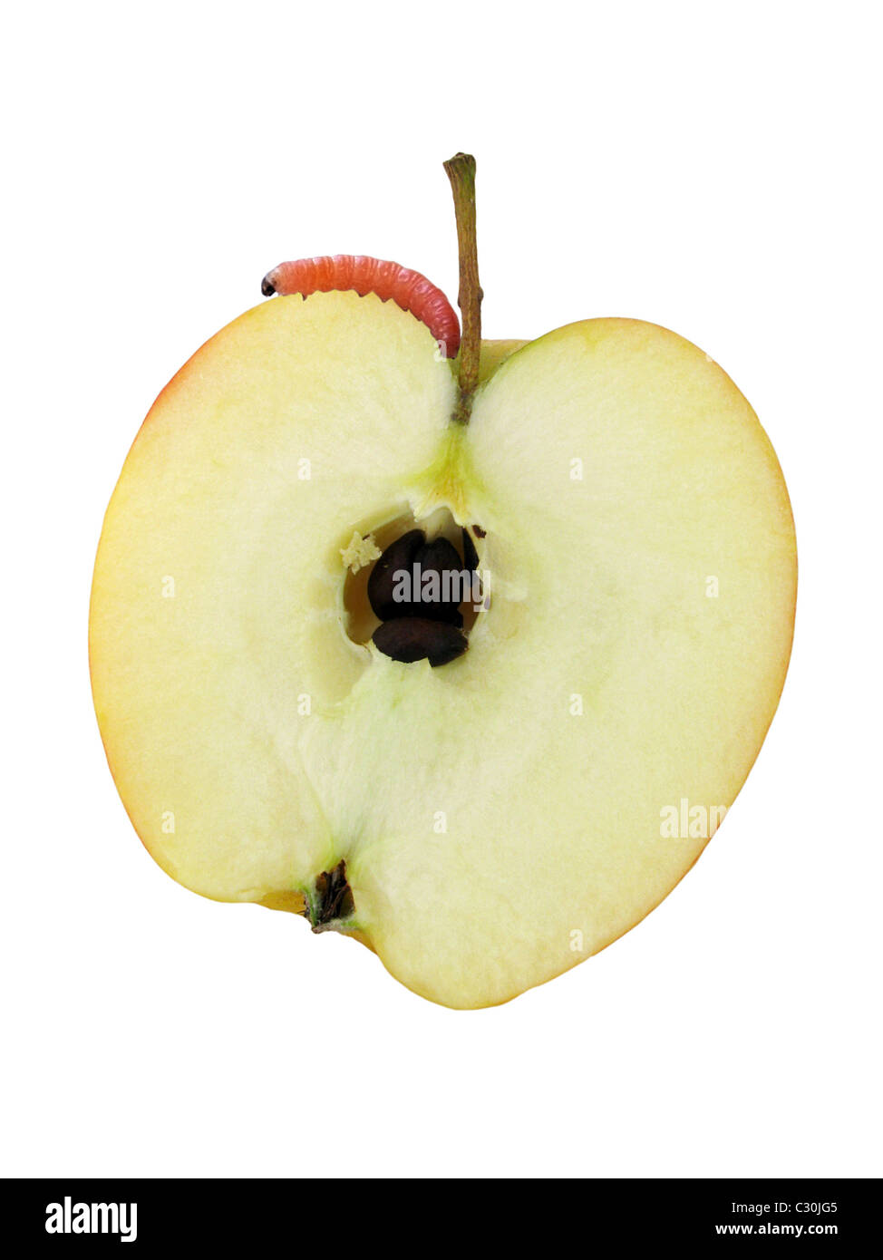 Apple half Cut Out Stock Images & Pictures - Alamy