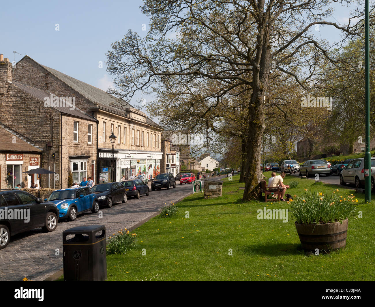 Chapel Row Middleton in Teesdale Co Durham Stock Photo - Alamy