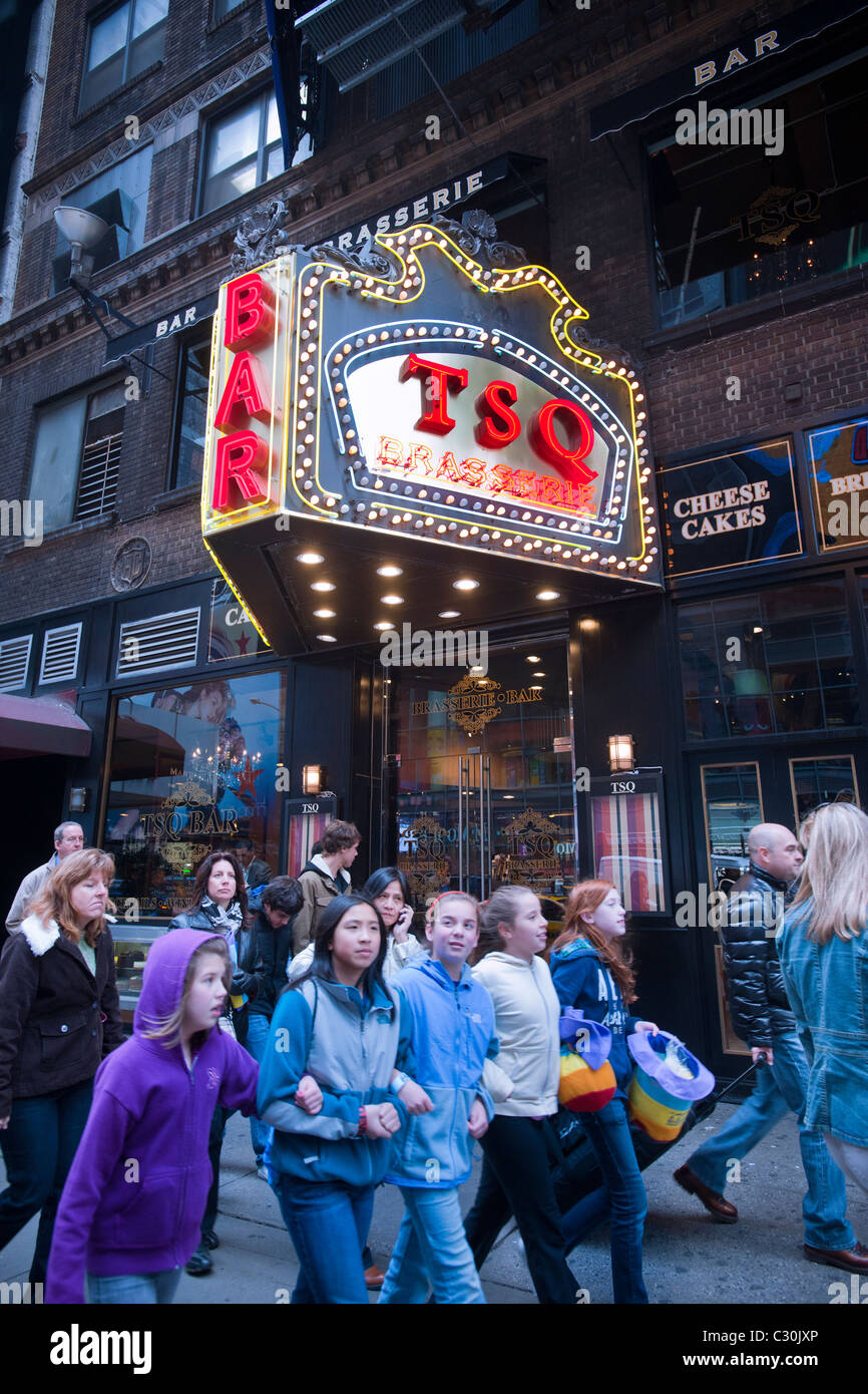 The TSQ Brasserie restaurant, formerly Maxie's Restaurant, in Times ...