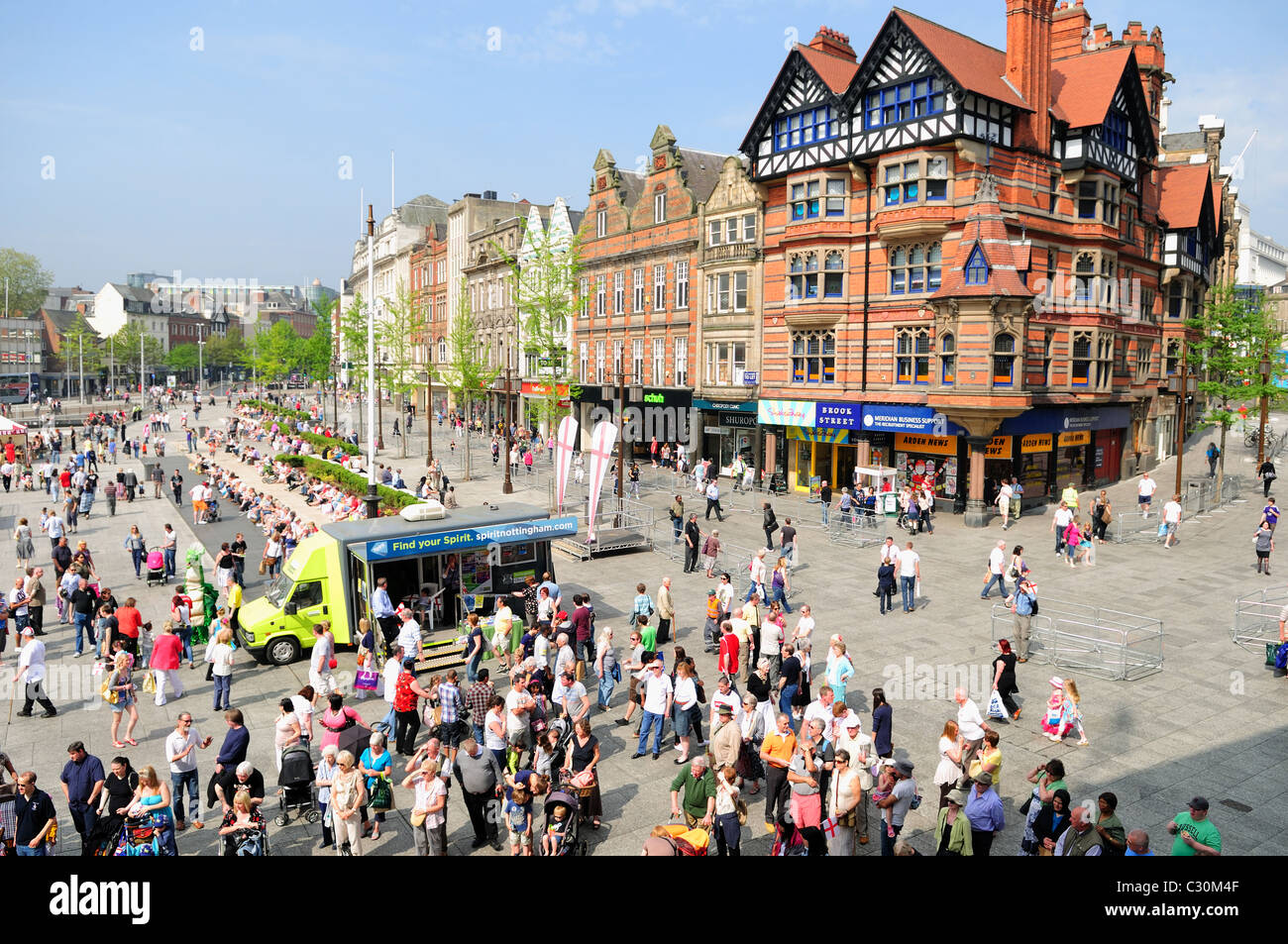 Nottingham's Old Market Square Stock Photo - Alamy