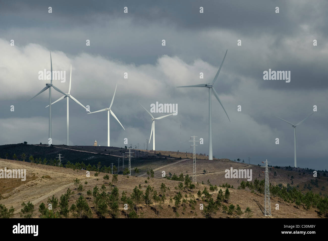 Portugal wind farm hi-res stock photography and images - Alamy