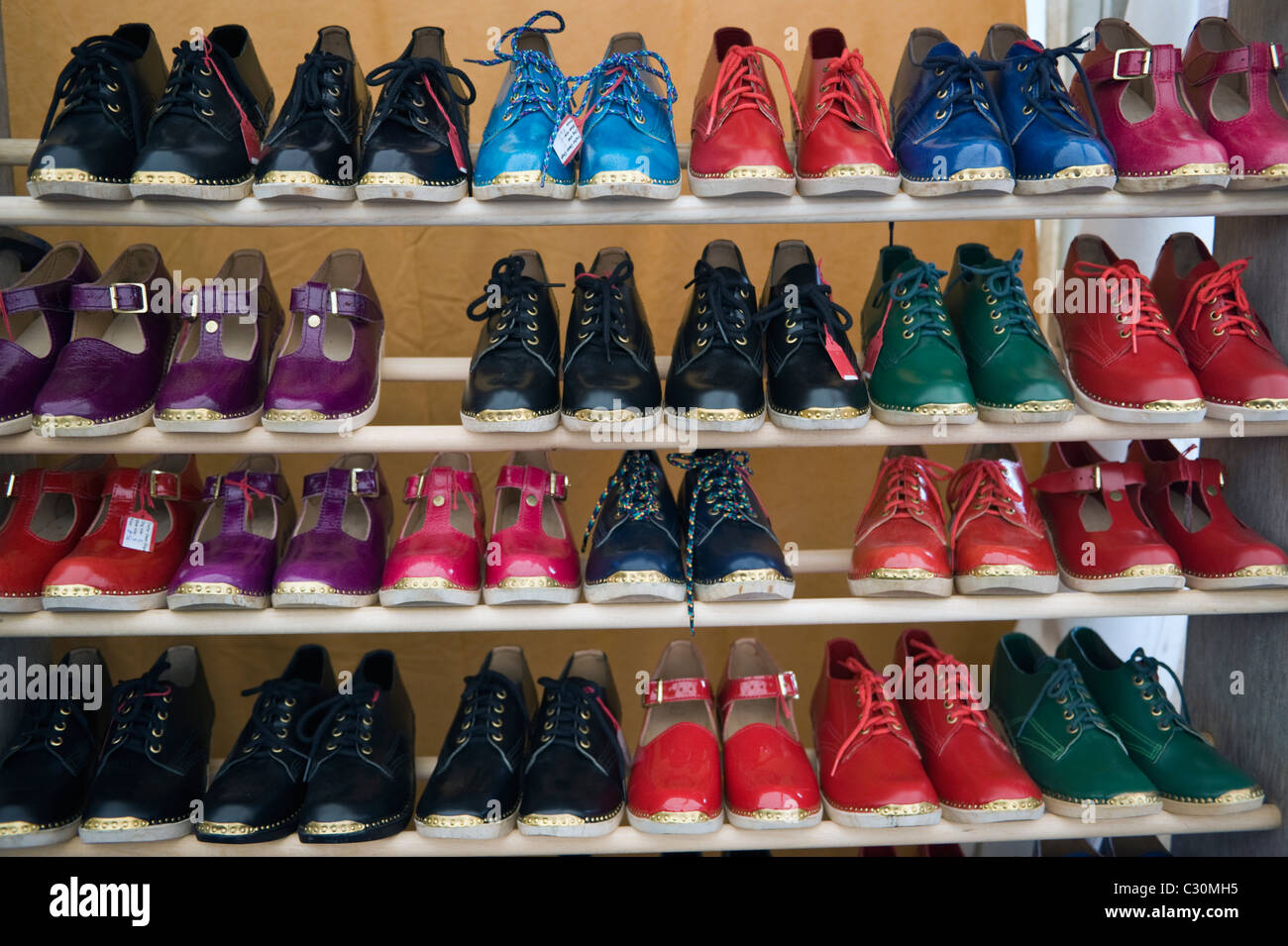 British clog shoes hi-res stock photography and images - Alamy