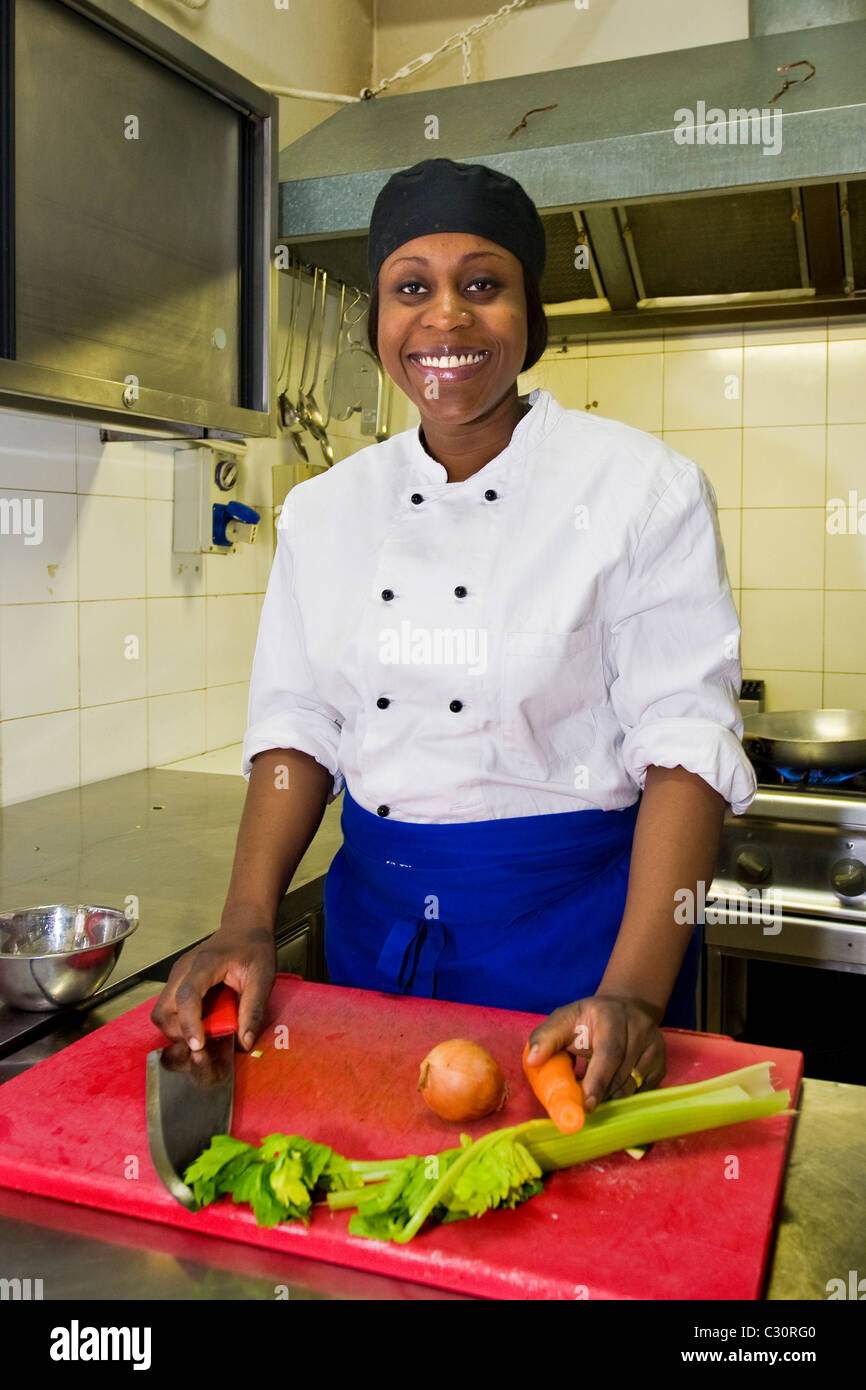 The african chef Victoire Gouloubi, L'Incoronata restaurant, Milan ...