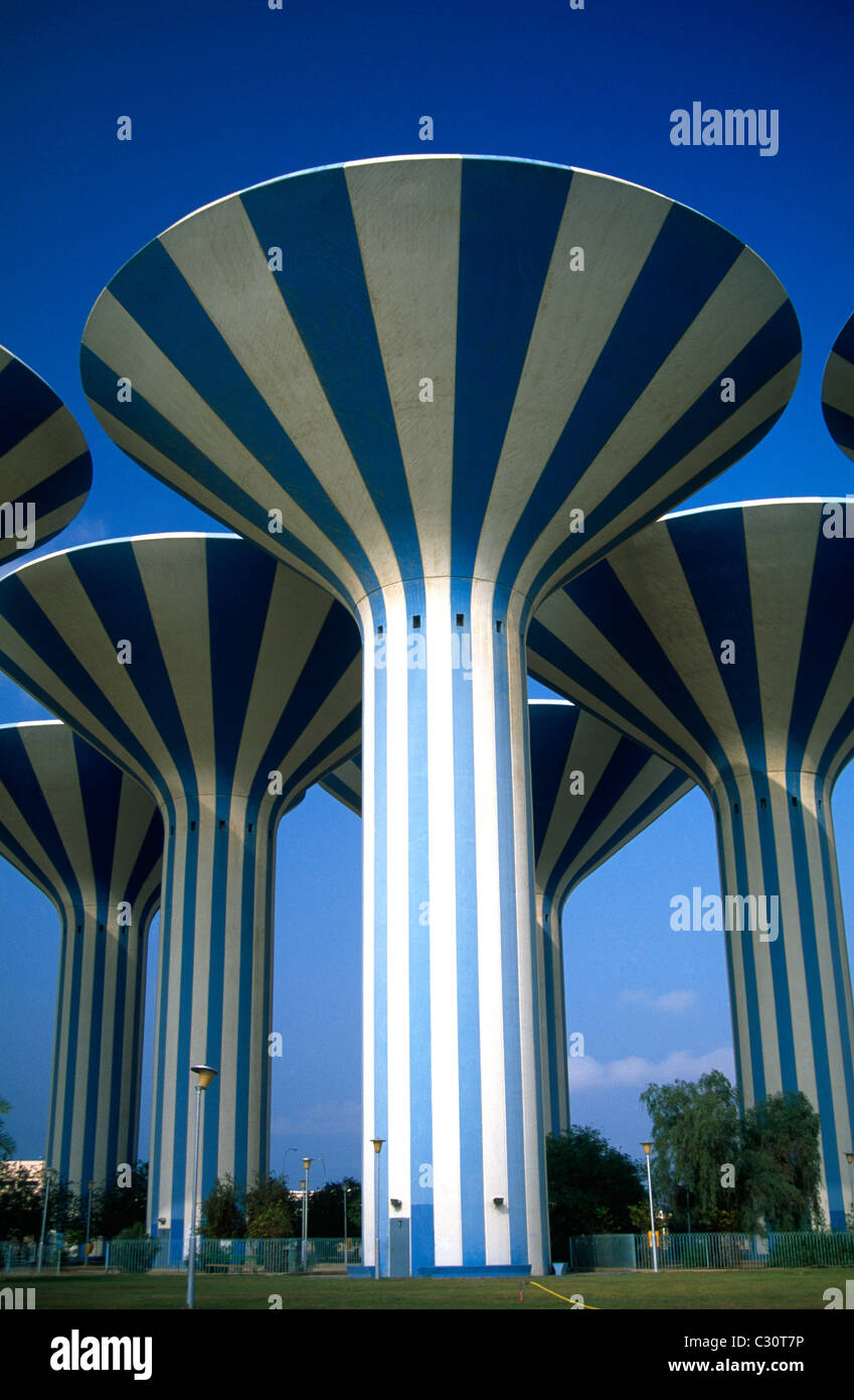 Kuwait Water Towers built in 1970's by Architect Sune Lindstrom Stock Photo - Alamy