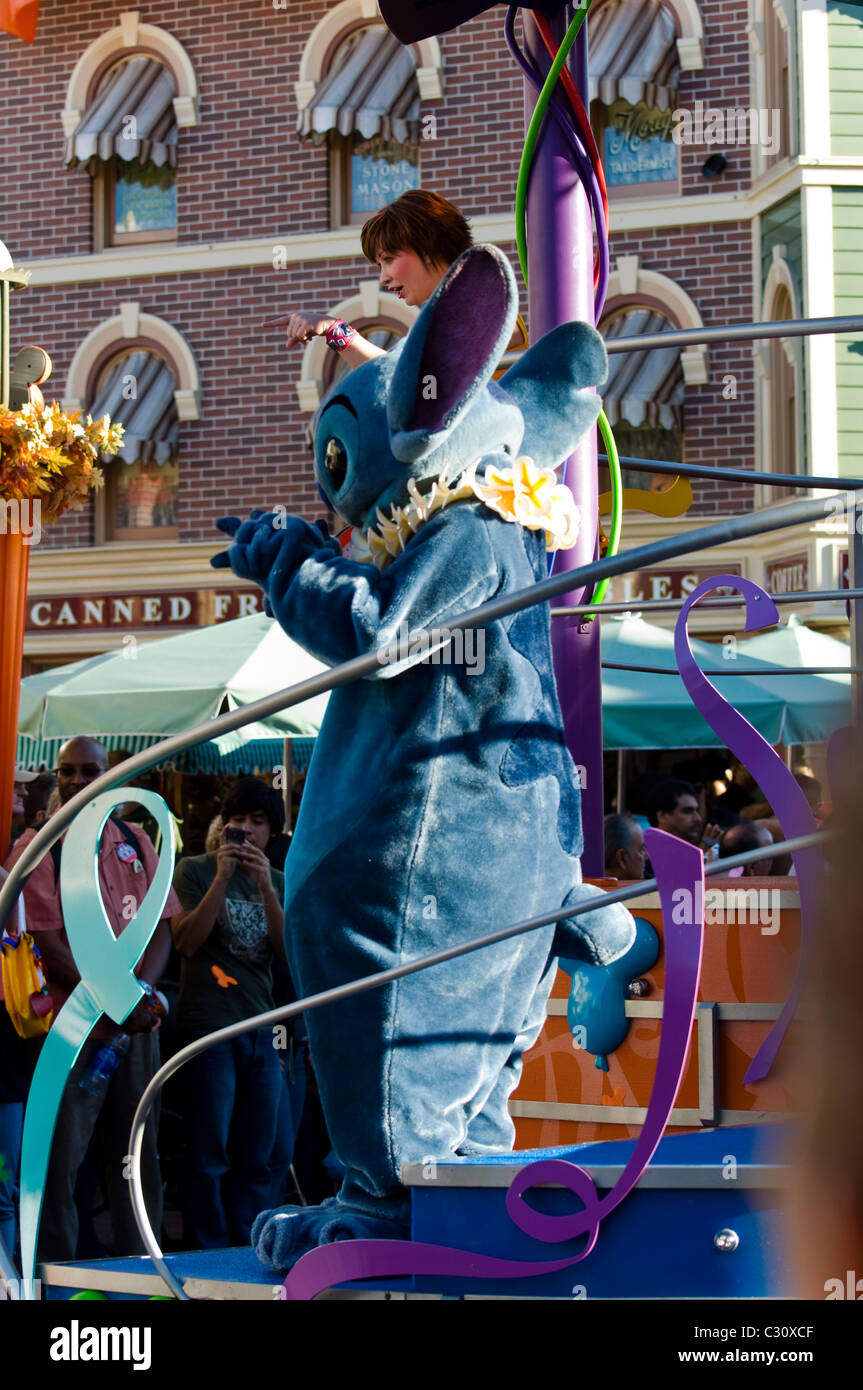 Stitch character at Disneyland in Anaheim California Stock Photo - Alamy