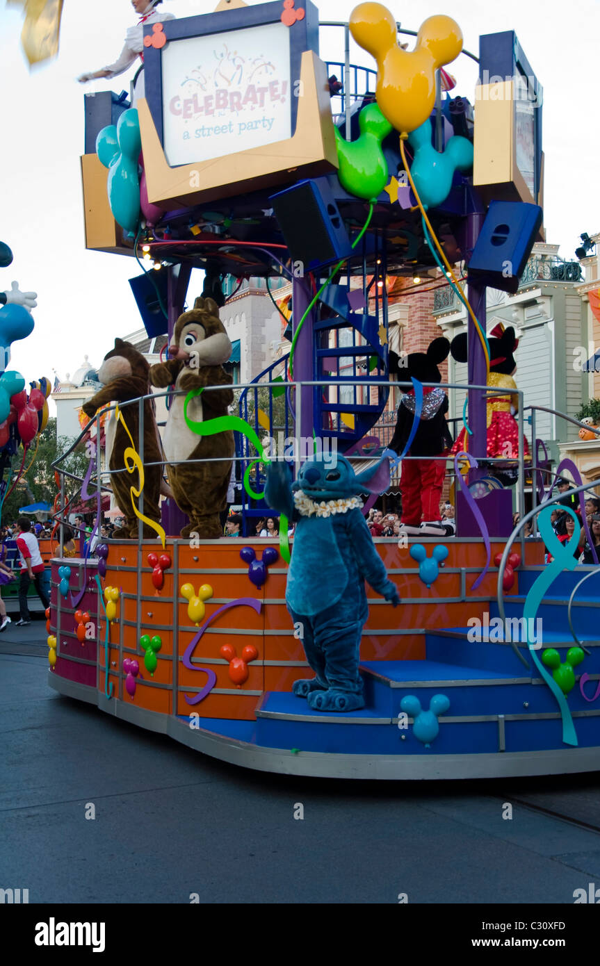 Dance Show at Disneyland Amusement Park in California USA Stock Photo ...