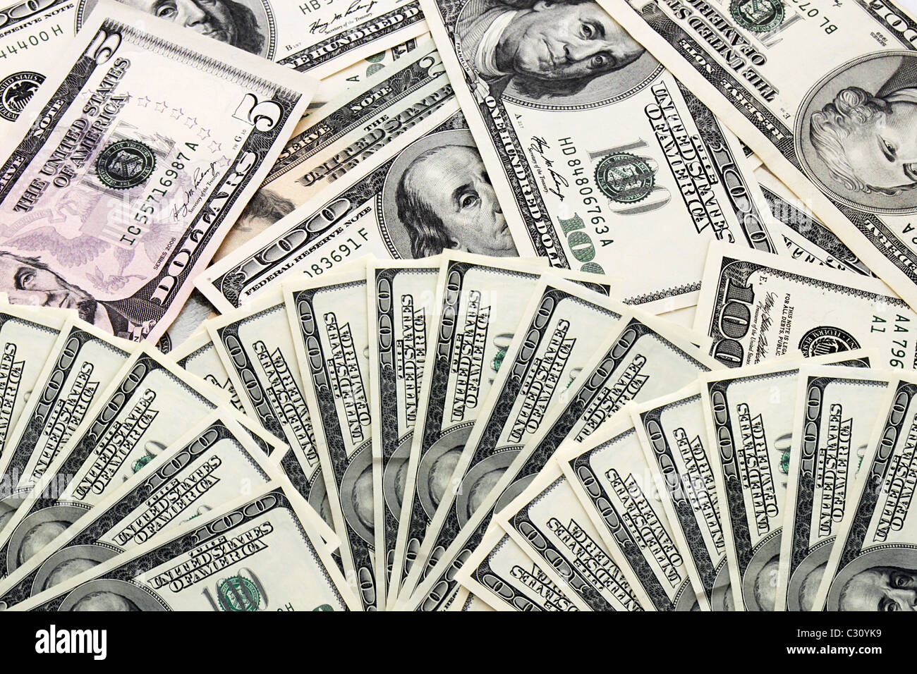 cash: a lot of dollar banknotes Stock Photo - Alamy