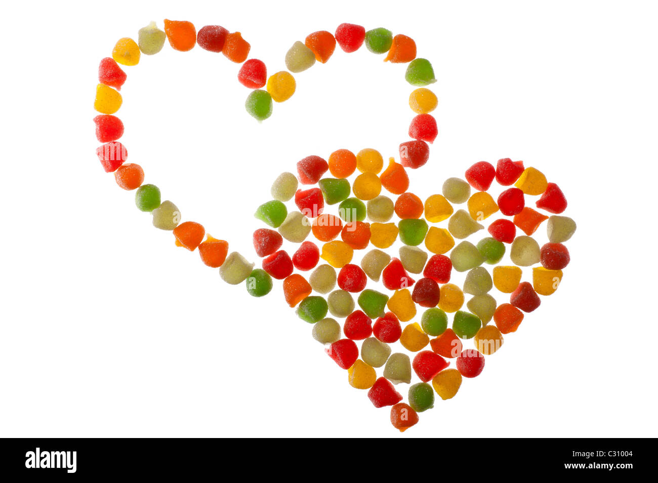 candies in love shape Stock Photo - Alamy