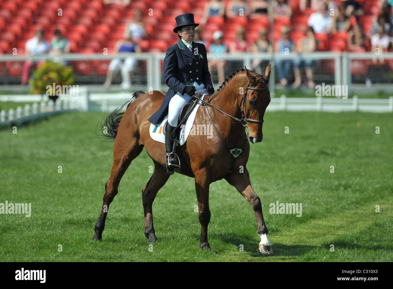 Sarah Wardell (IRL) riding KILLEENDUFF BOY. Mitsubishi Badminton Horse ...