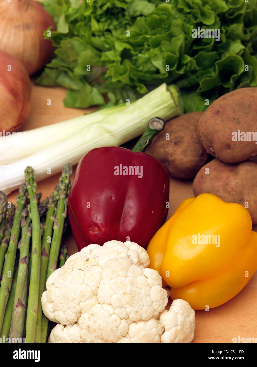 A Selection Of Vegetables Stock Photo - Alamy