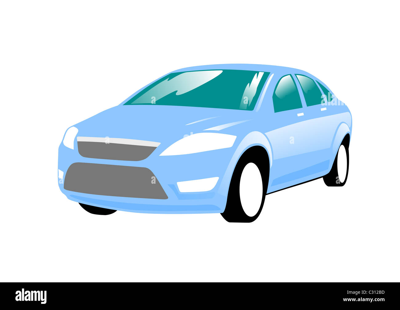 Old family car Cut Out Stock Images & Pictures - Alamy