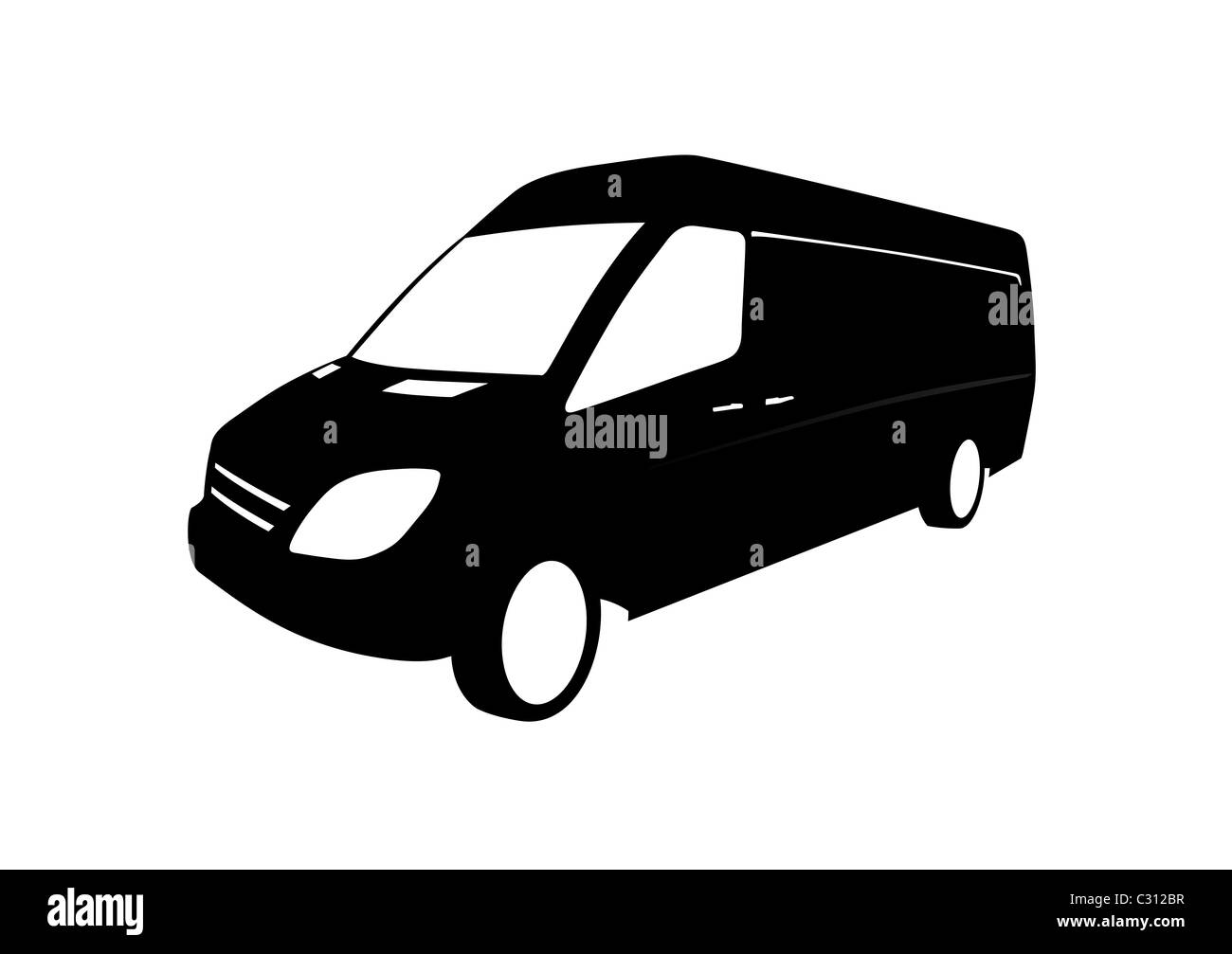 Van and driver Cut Out Stock Images & Pictures - Alamy