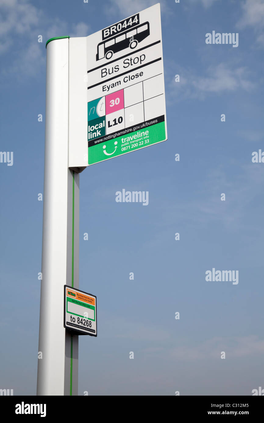 Bus stop sign in england hi-res stock photography and images - Alamy