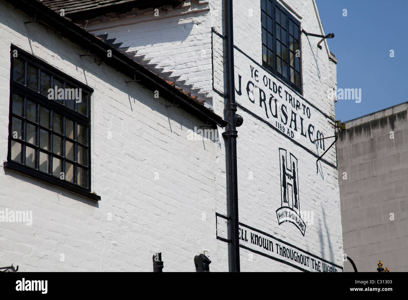 Ye Olde Trip to Jerusalem inn, the oldest pub in England c 1189 England ...