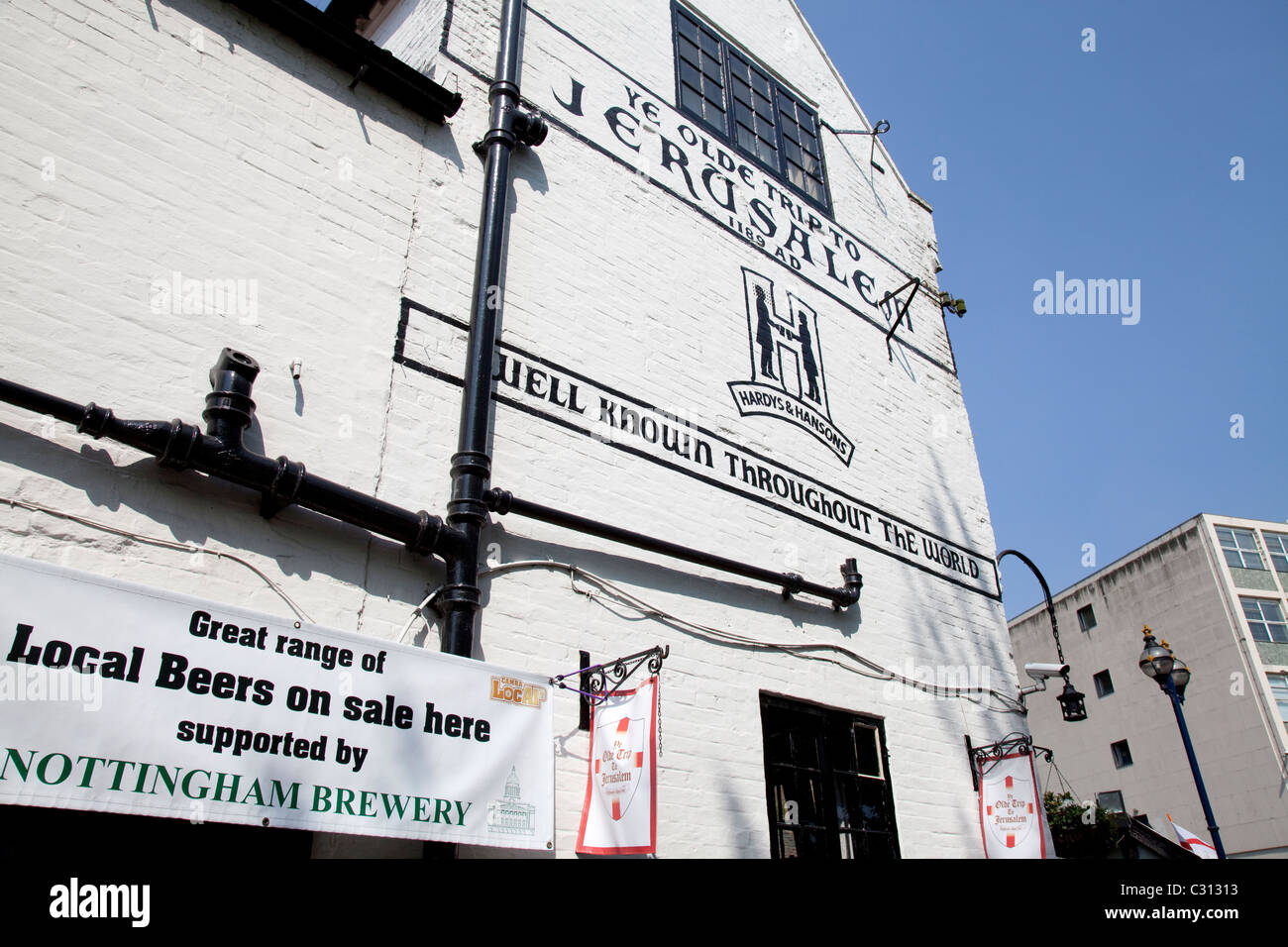 Ye Olde Trip to Jerusalem inn, the oldest pub in England c 1189 England ...