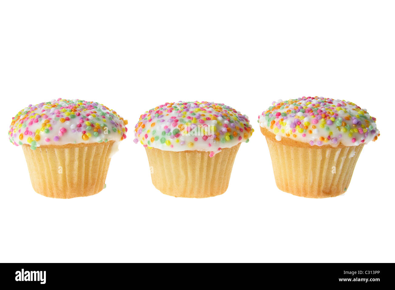 Row of cup cakes hi-res stock photography and images - Alamy