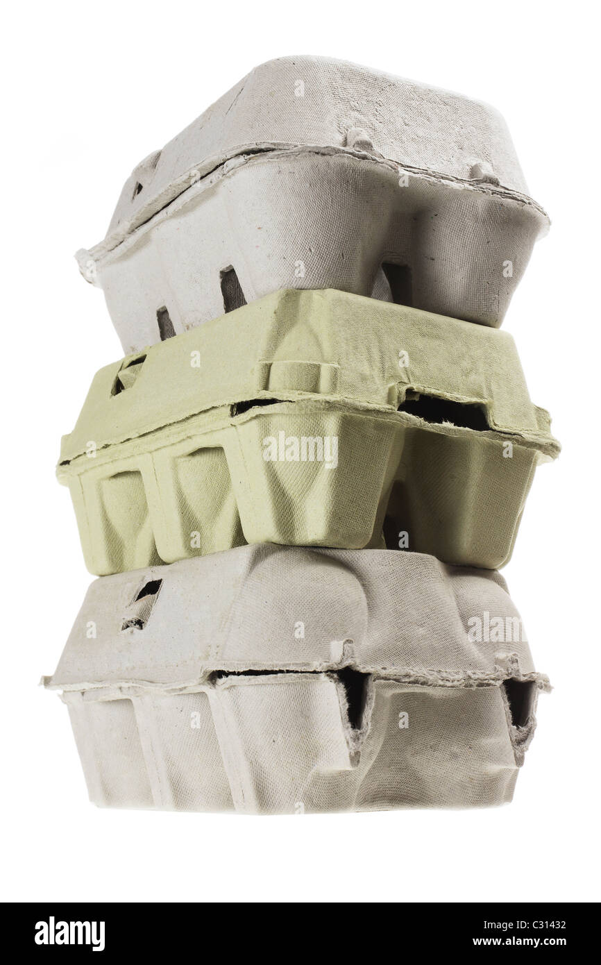 Stack of Egg Cartons Stock Photo - Alamy